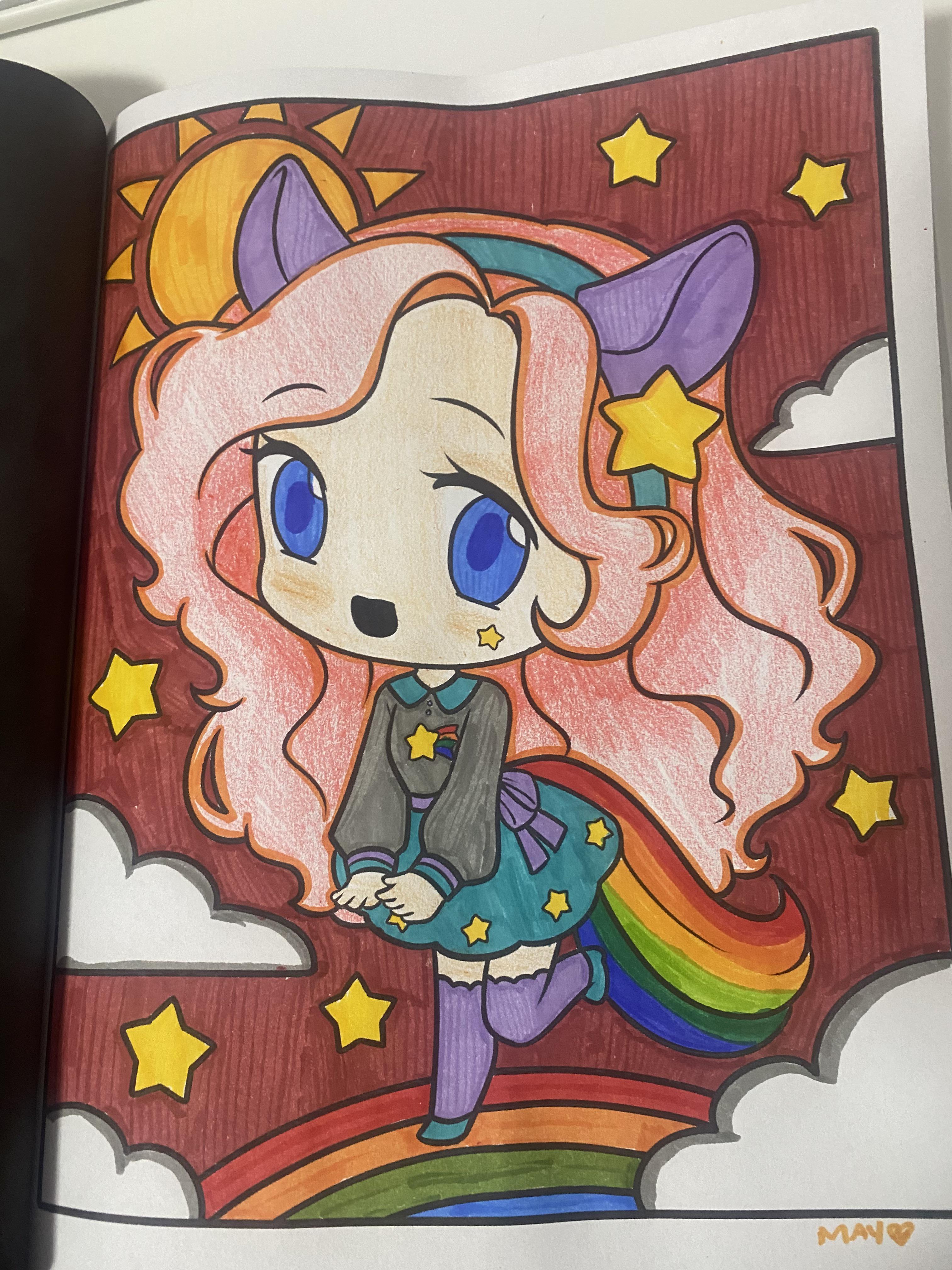 New chibi girl coloring! | Scrolller