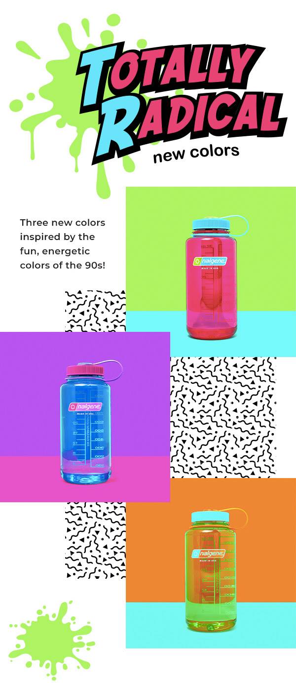 [NEW] Nalgene releases three Totally Radically™ new colors! | Scrolller