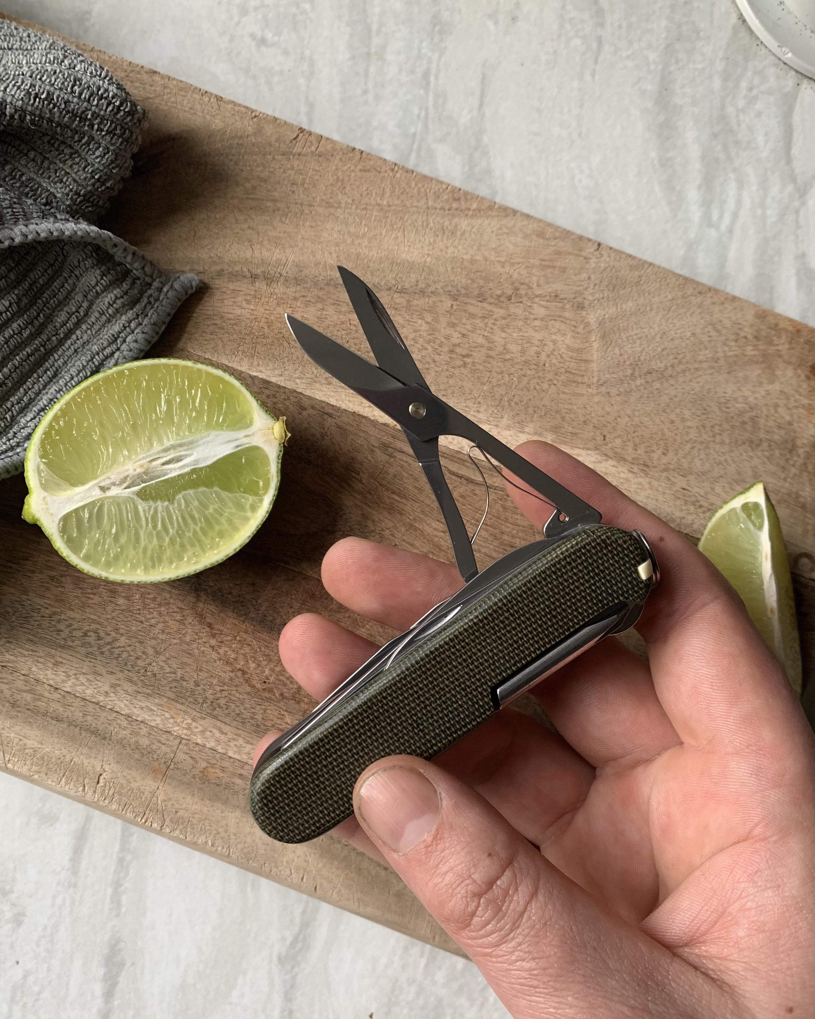 New OD Green micarta scales on my Victorinox Fieldmaster, fell in love ...