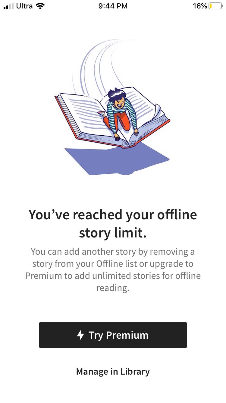 New Offline Book Limit sucks | Scrolller
