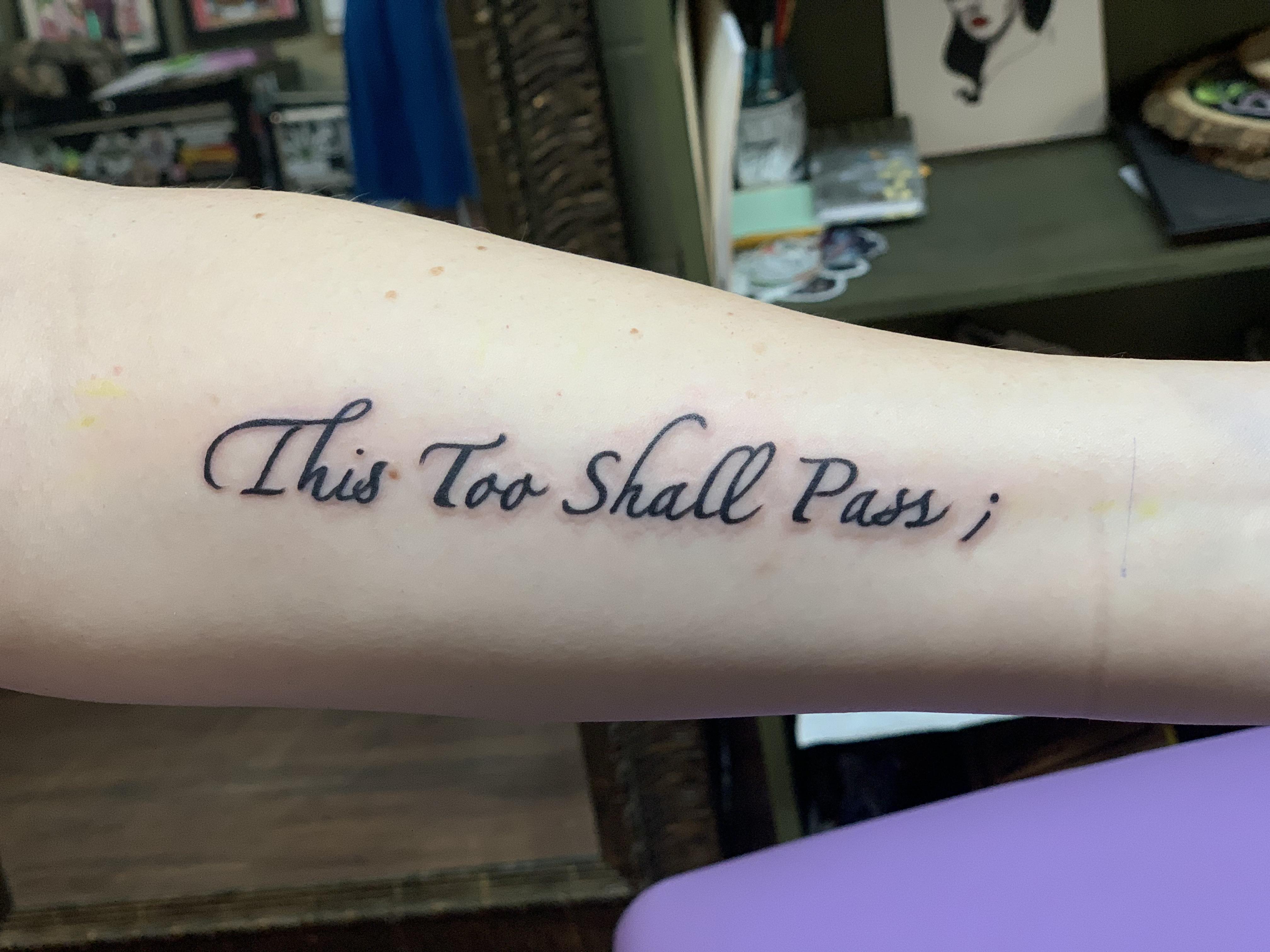 New Semicolon project tattoo | Scrolller