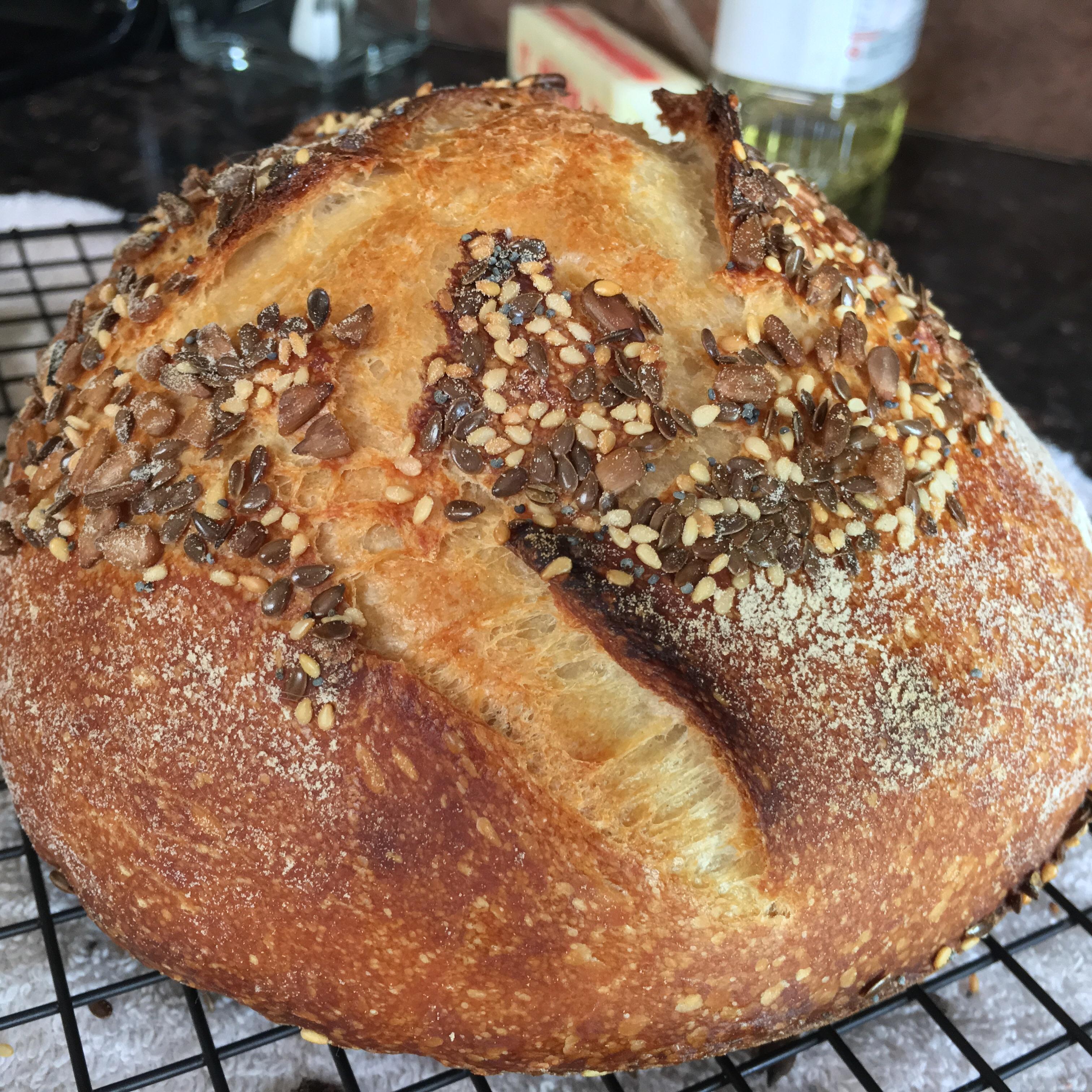 New sourdough loaf from starter. | Scrolller
