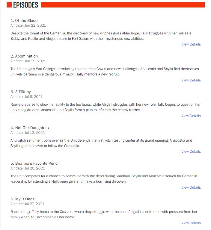 New summaries for the first six episodes of Season Two | Scrolller