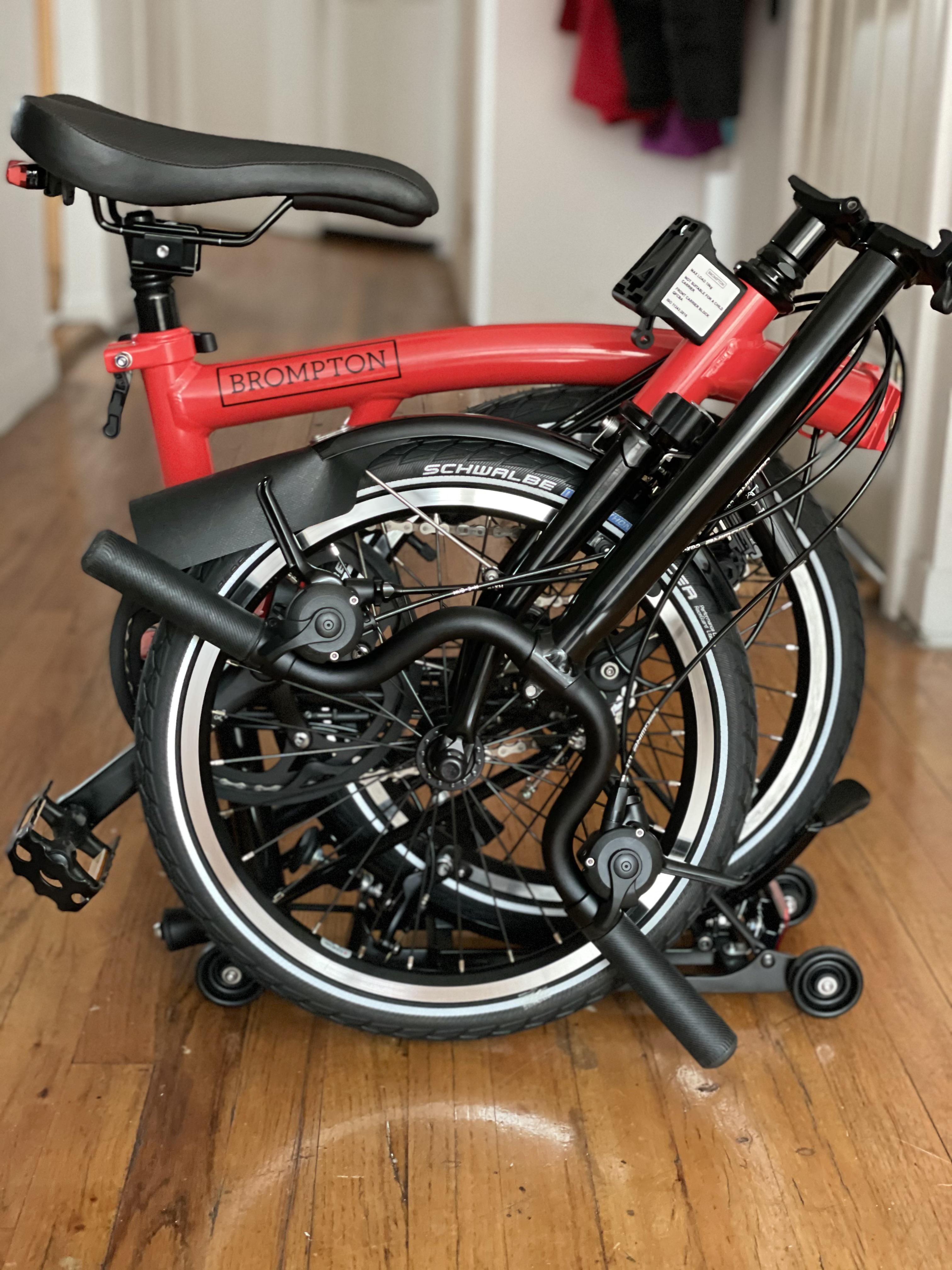 New to the brompton fam! Rocket red black edition | Scrolller