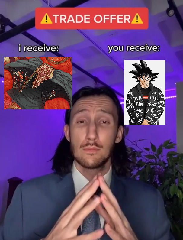 new trade offer just dropped (models not included) | Scrolller