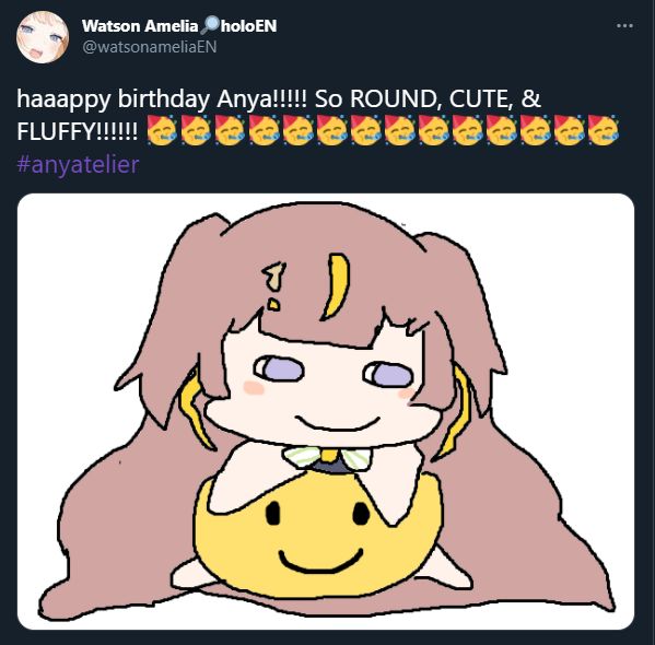 Next up from EN, Ame's art for Anya! Another masterpiece that gets Ina shaking. | Scrolller