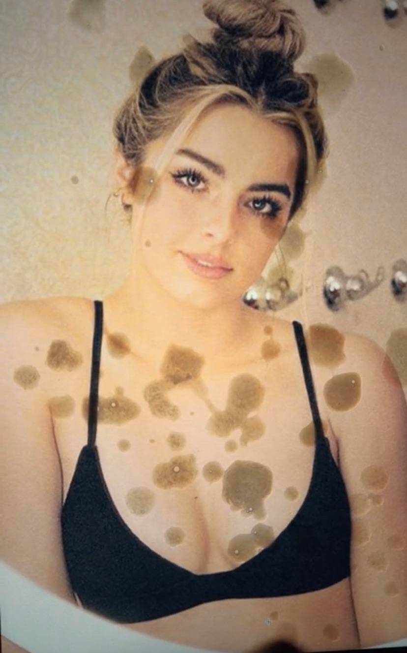 Nice load all over addison’s chest | Scrolller