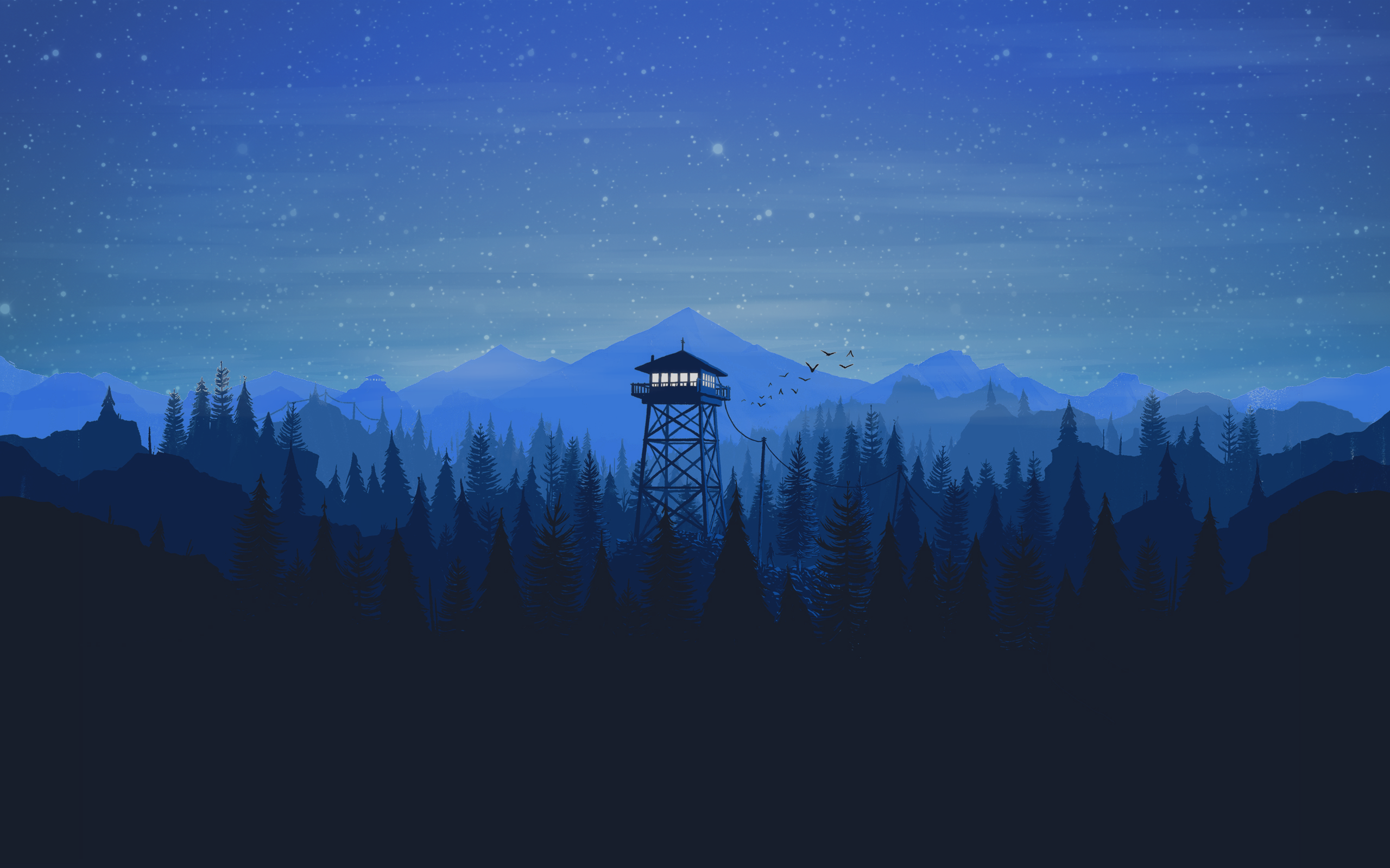 Night Firewatch [1920x1080] | Scrolller