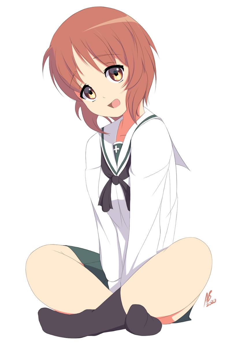Nishizumi Style of Cuteness Day 300 - seated Miporin | Scrolller