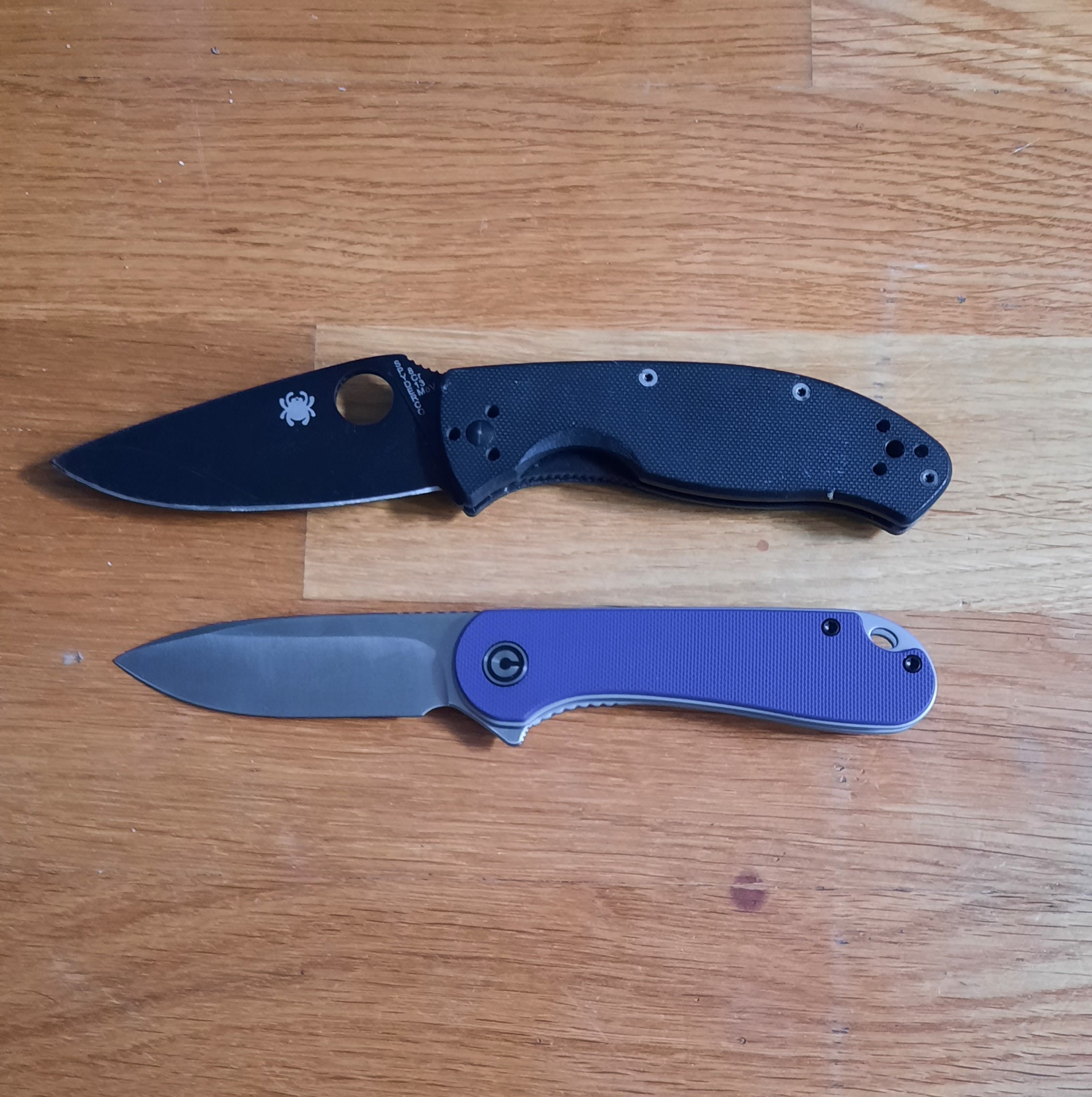 NKD! My trusty Spyderco Tenacious and its new D2 Civivi Elementum sister | Scrolller
