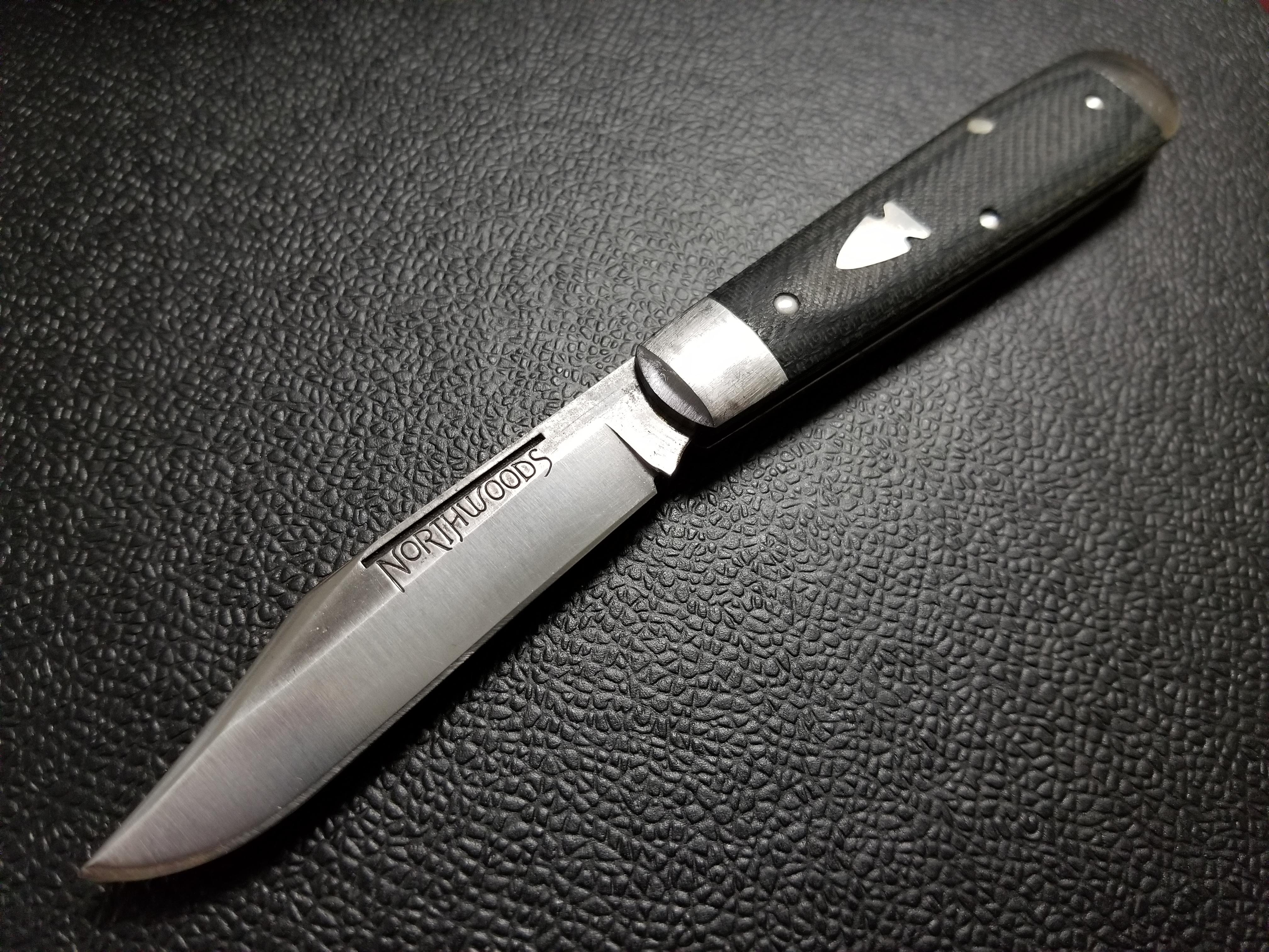 NKD: Northwoods Lincoln Jack in denim micarta | Scrolller