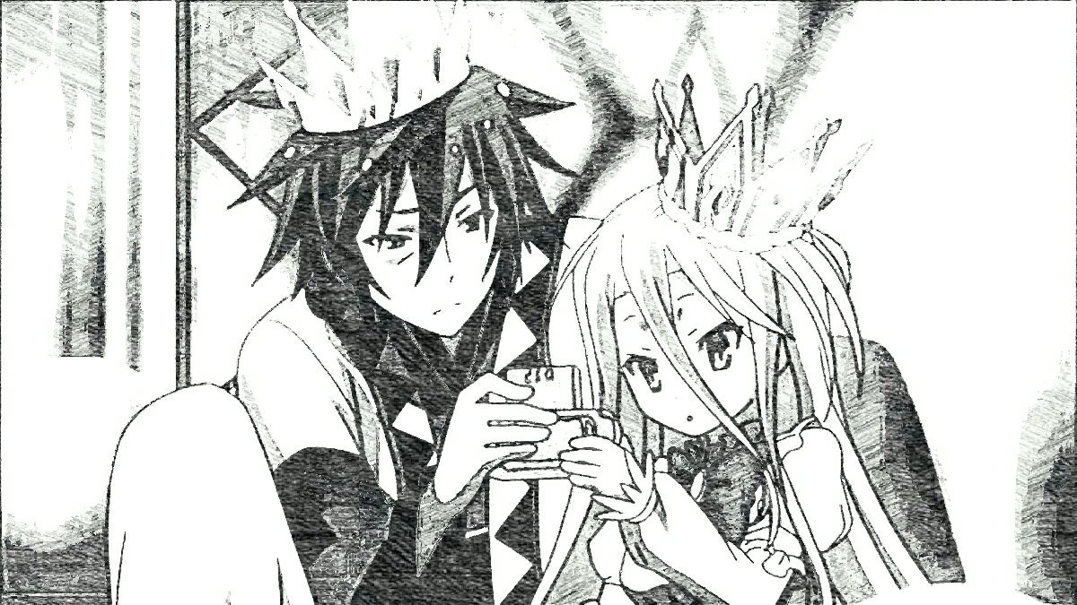 No Game No Life Manga sketch filter pt2 | Scrolller