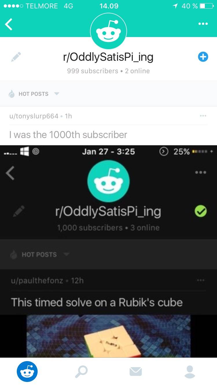 No, I'll be the number 1000 subscriber! | Scrolller