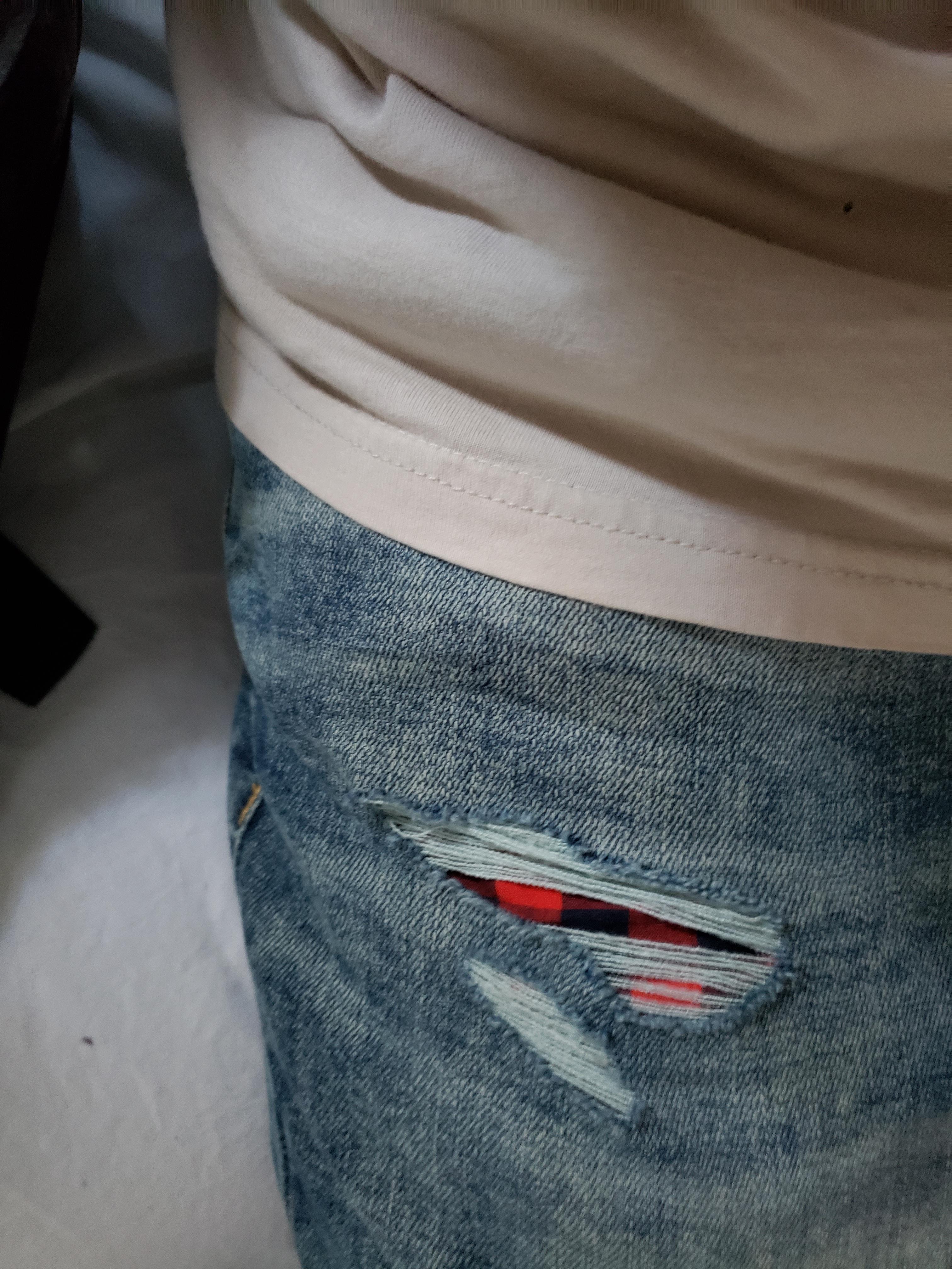 No one told me boxers were visible to rip jeans | Scrolller