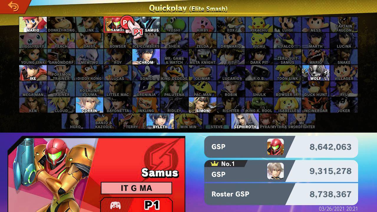 No Projectile Samus into Elite Smash yoo | Scrolller