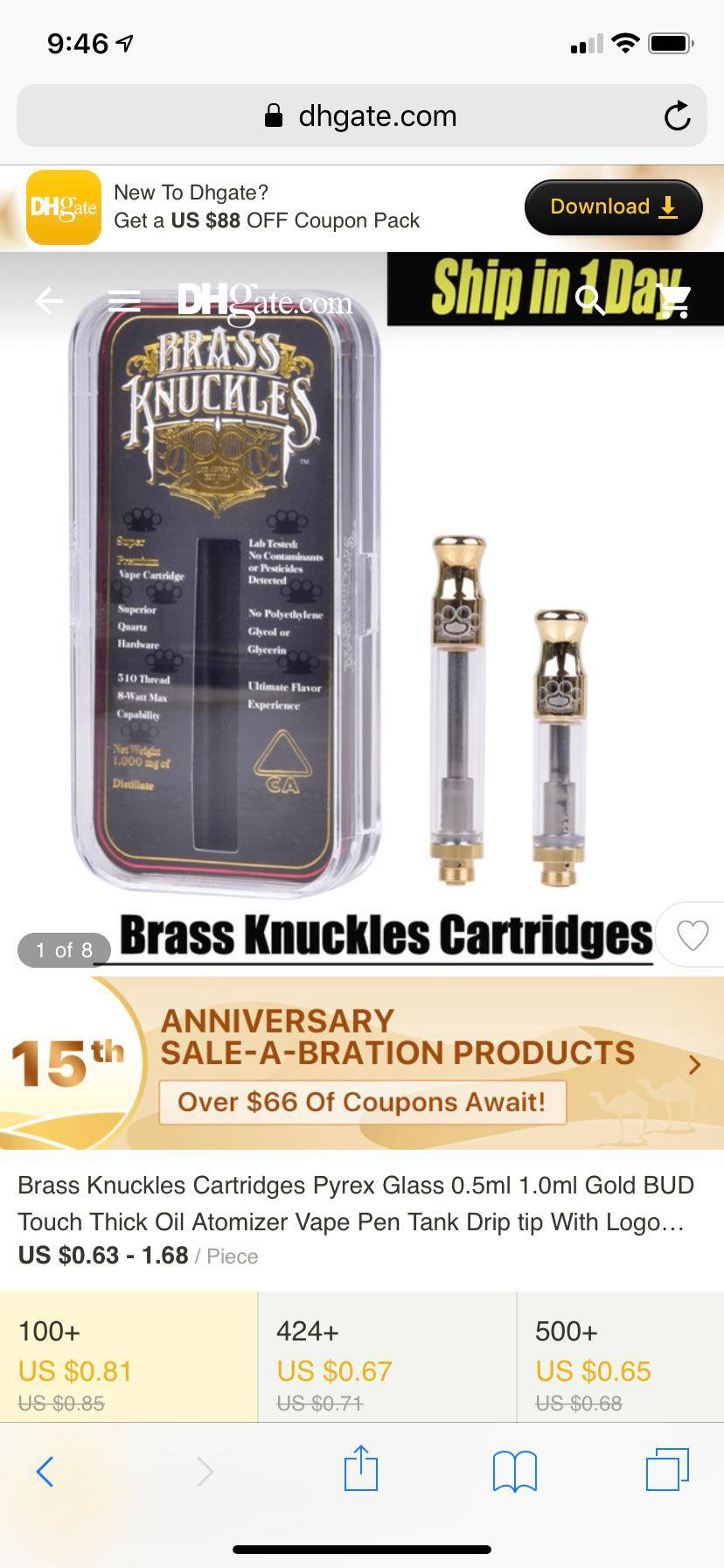 No. You’re not getting real brass knuckles on the street. | Scrolller