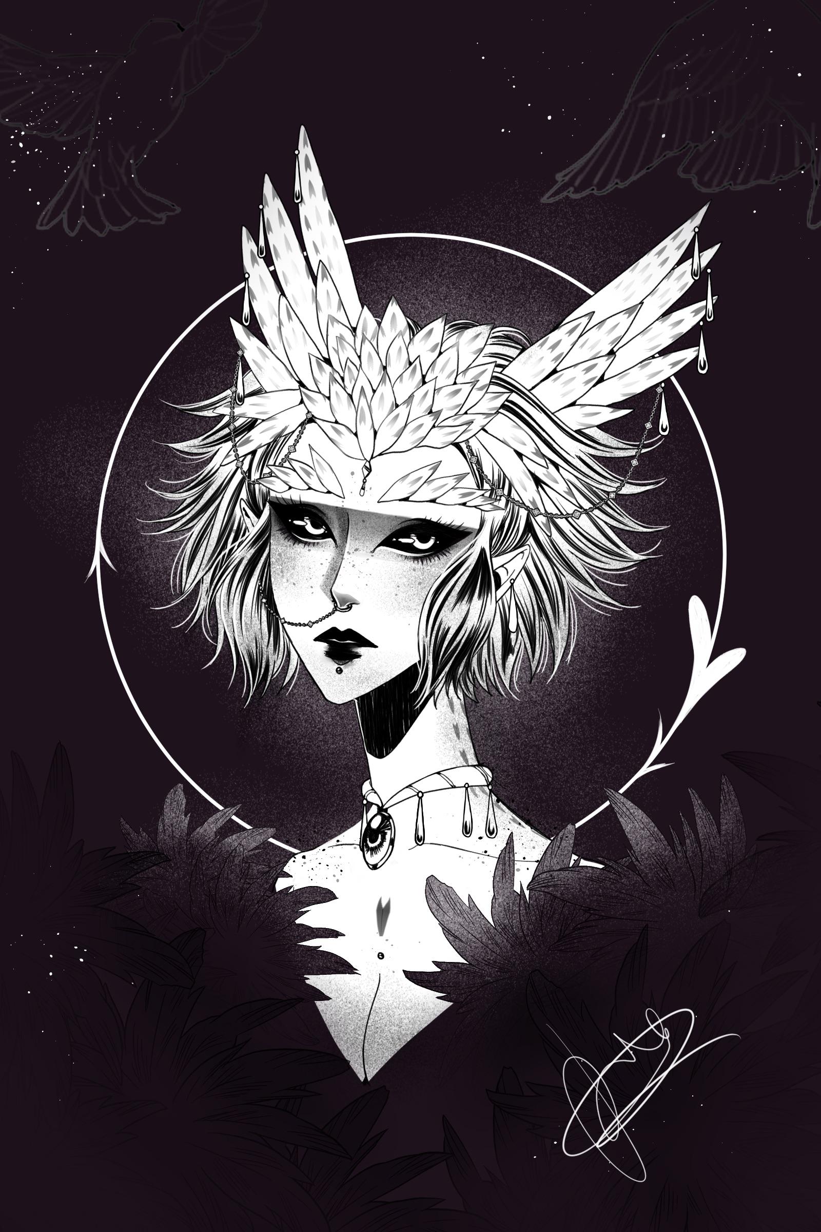 Noble Owl, Digital art, me, 2021 | Scrolller