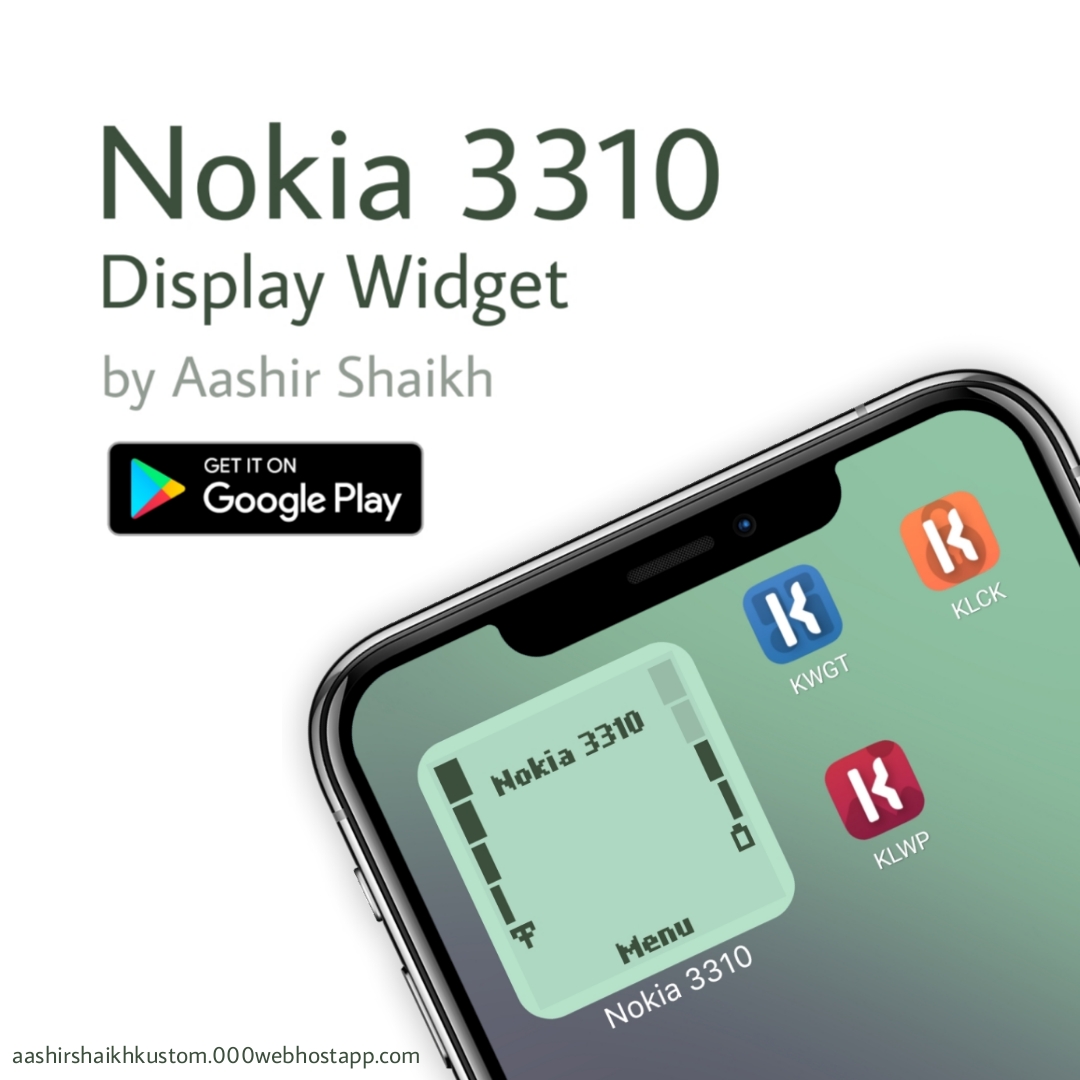 Nokia 3310 Display Widget (for Kustom Apps — KWGT, KLWP & KLCK) | Scrolller