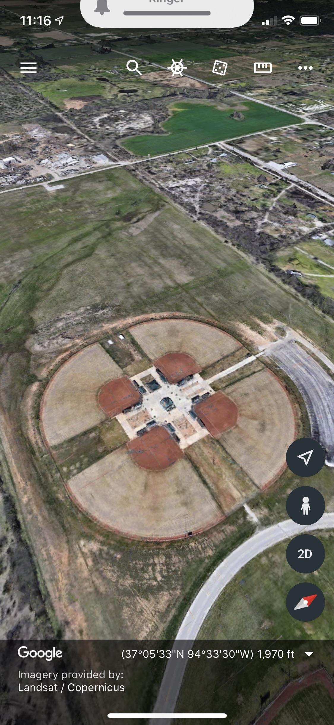 Not a secret but thought this was interesting. It’s four baseball fields built around each other ...