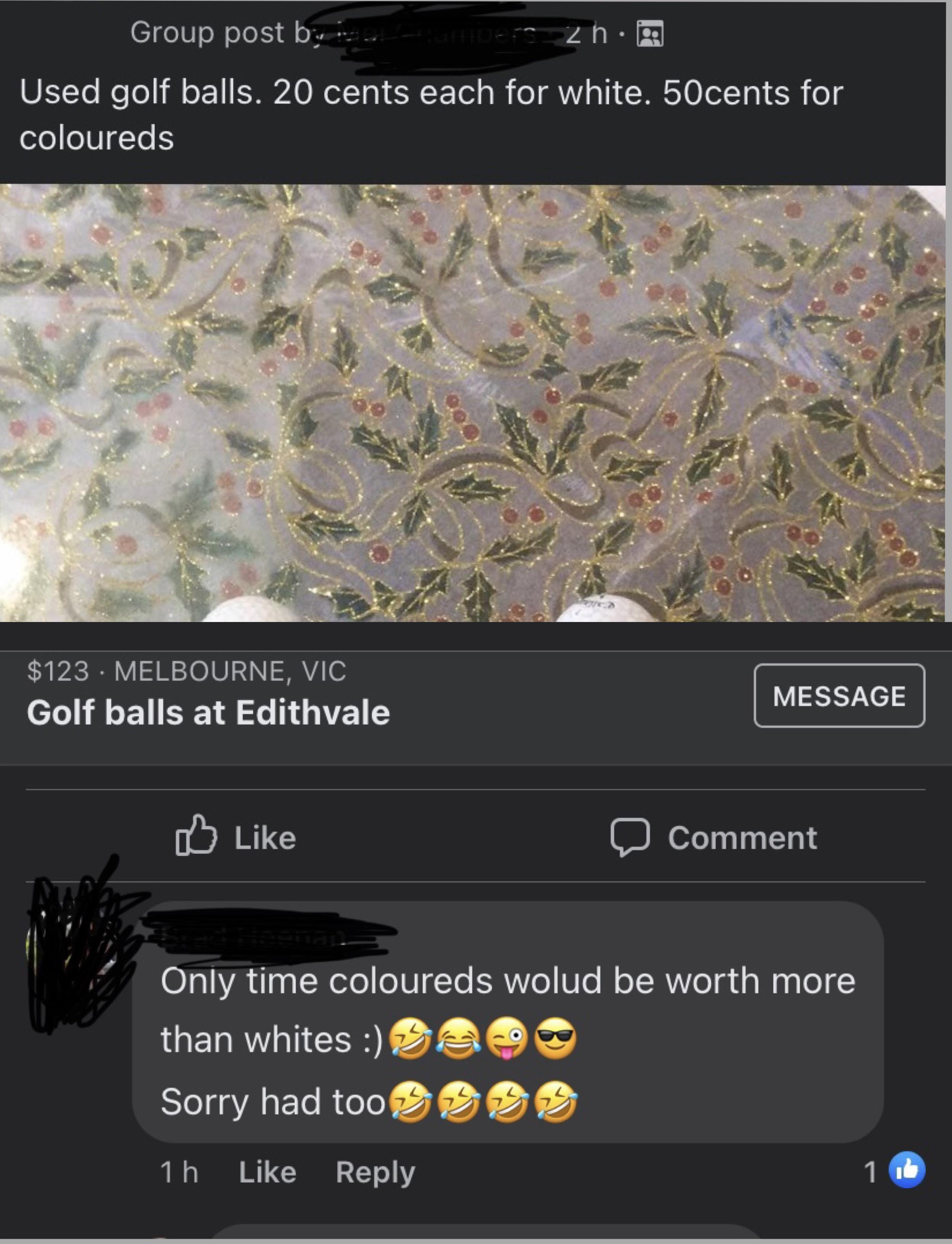 Not even golf balls are safe... | Scrolller