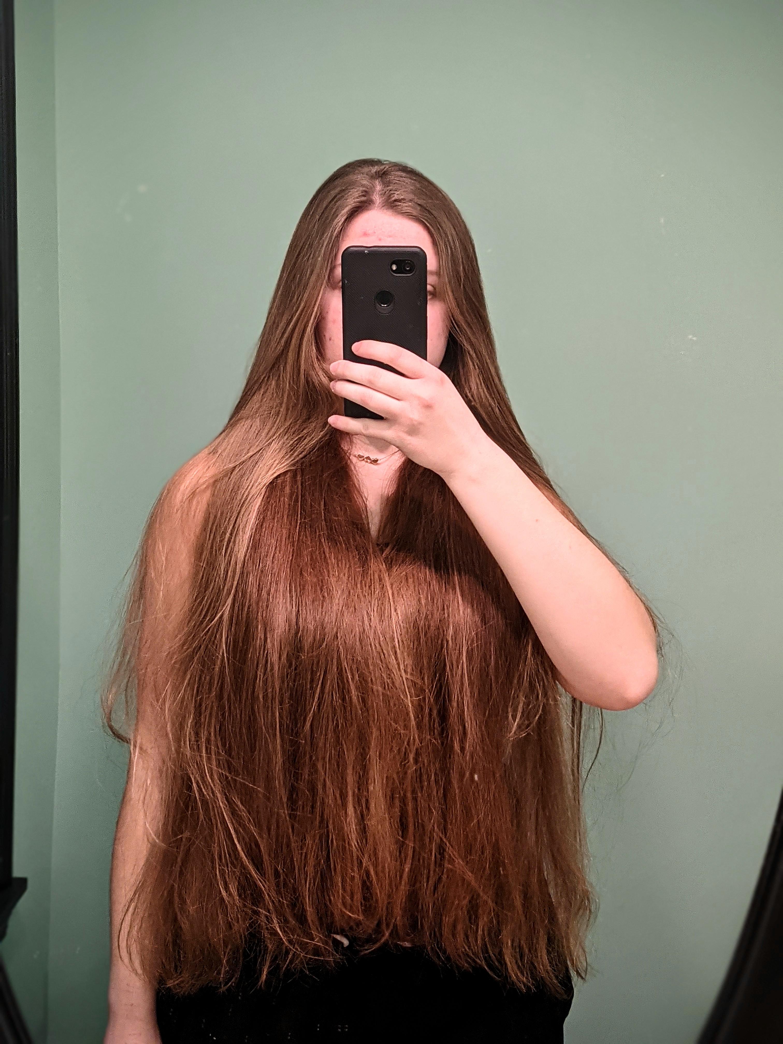 nothing like the feel of freshly washed hair! (and yes, i am due for a trim) | Scrolller