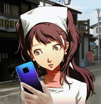 nothing to see here, just Rise looking at her phone | Scrolller