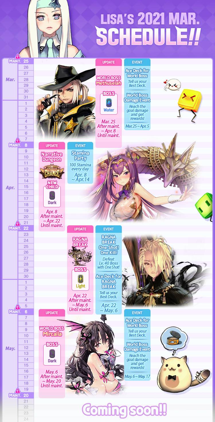 [NOTICE] Lisa's Upcoming Schedule Calendar | Scrolller