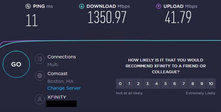 Now if only Xfinity would up the upstream bandwidth... | Scrolller