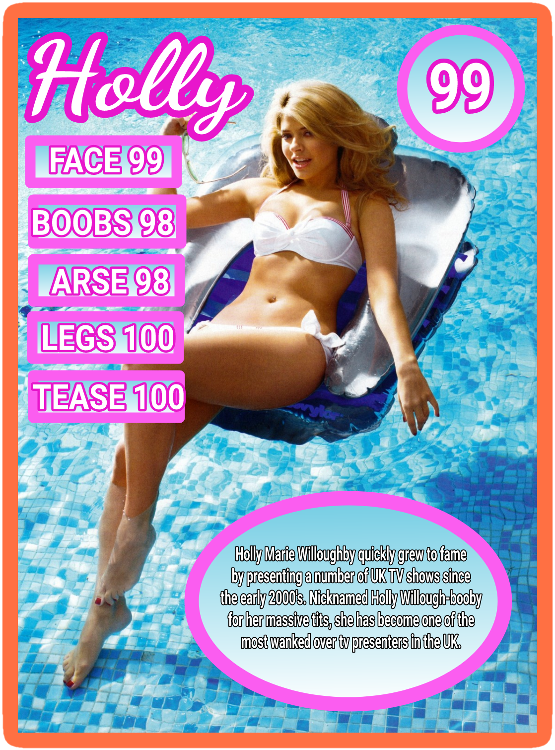 #NSFW Holly as top trump card | Scrolller