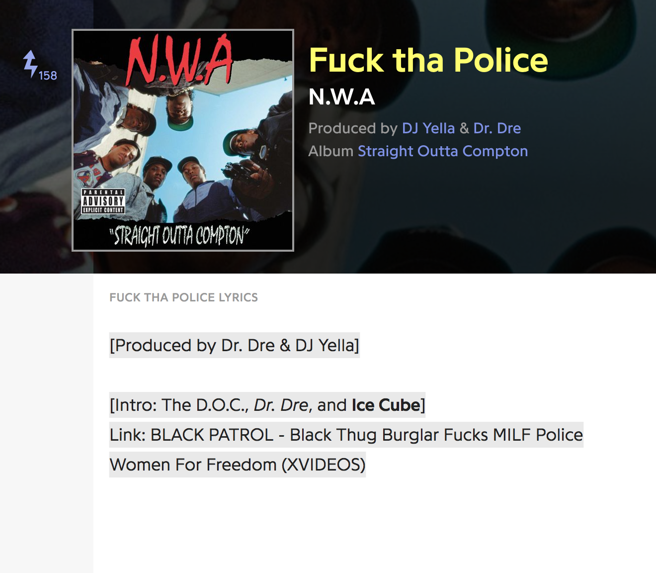 NWA - Fuck tha Police | Scrolller