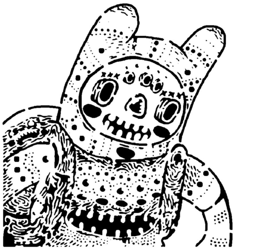 [O] Skele-Finn - adventure time, sugar skull, complex | Scrolller