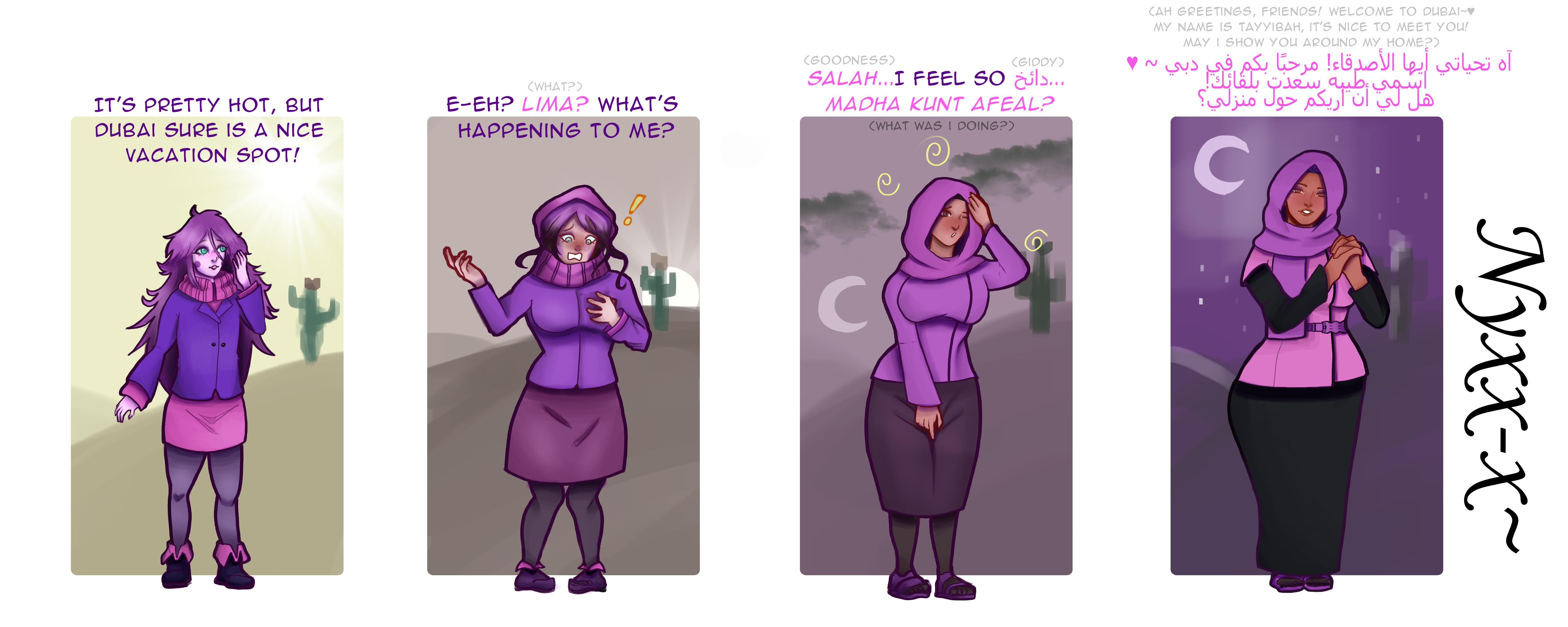 [OC] A hot summer breeze at Dubai~ (FTF, Race Change, Arabian, Mind Change, Life Swap, Reality ...