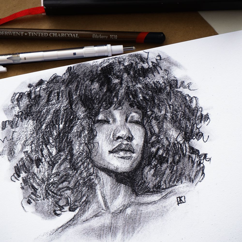 [OC] A quick charcoal sketch | Scrolller