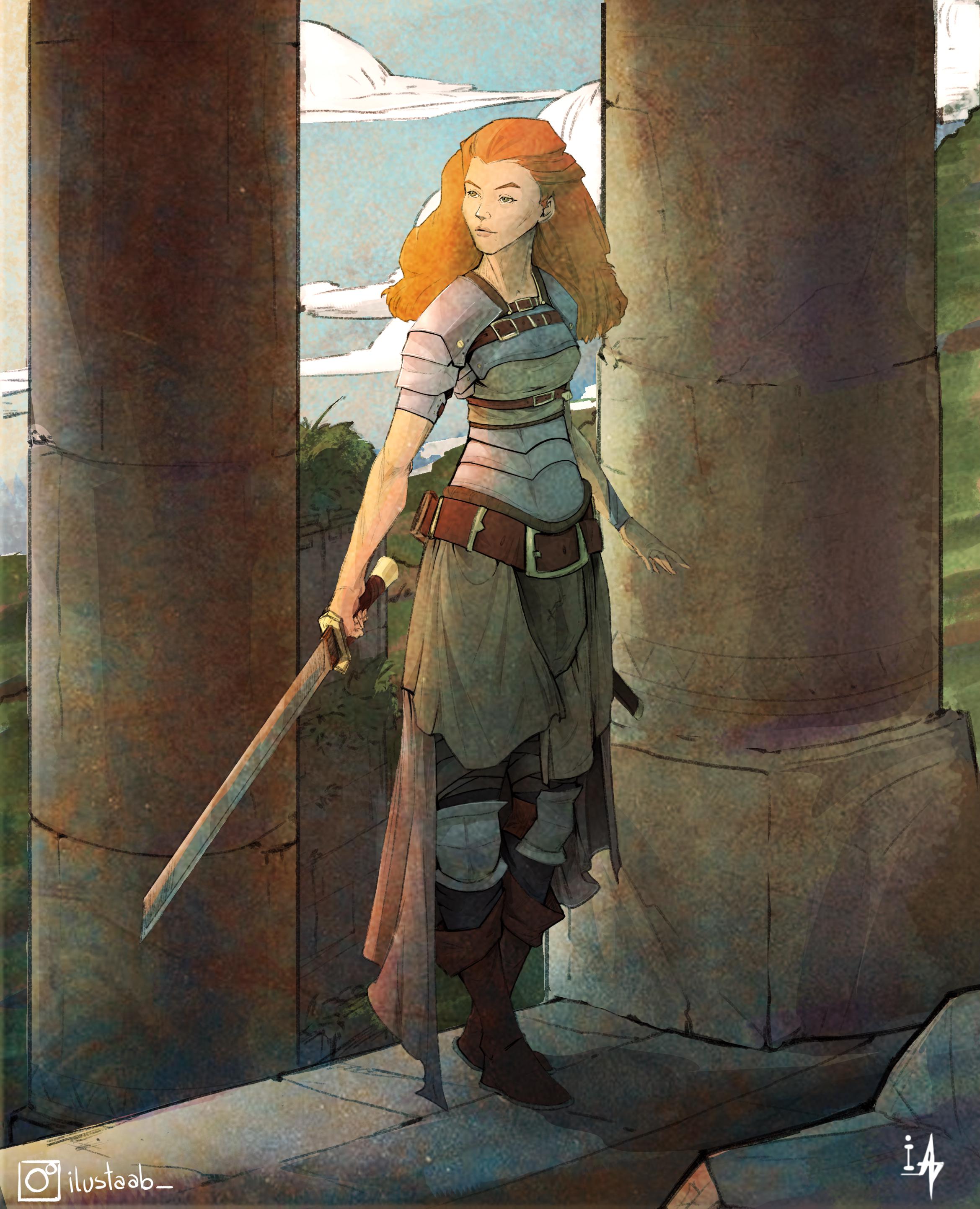 [OC] [ART] Astah, warrior character! | Scrolller