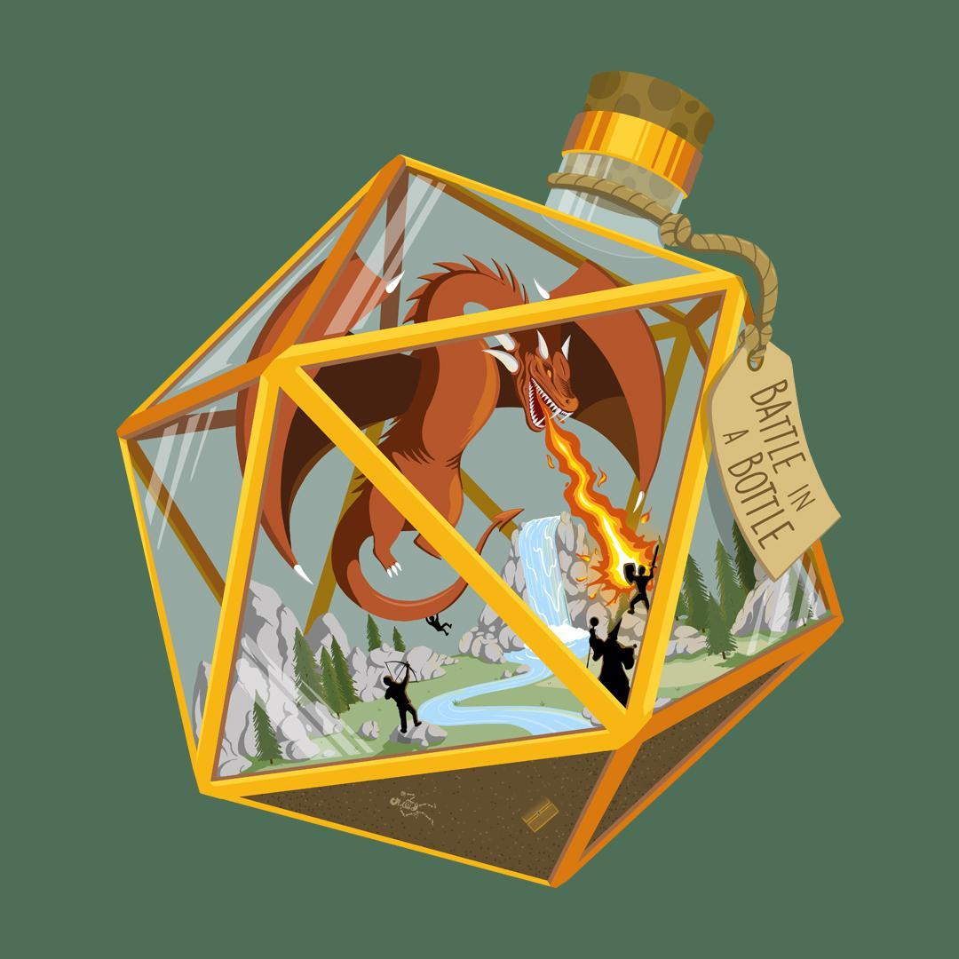 [OC][Art] Battle in a Bottle | Scrolller