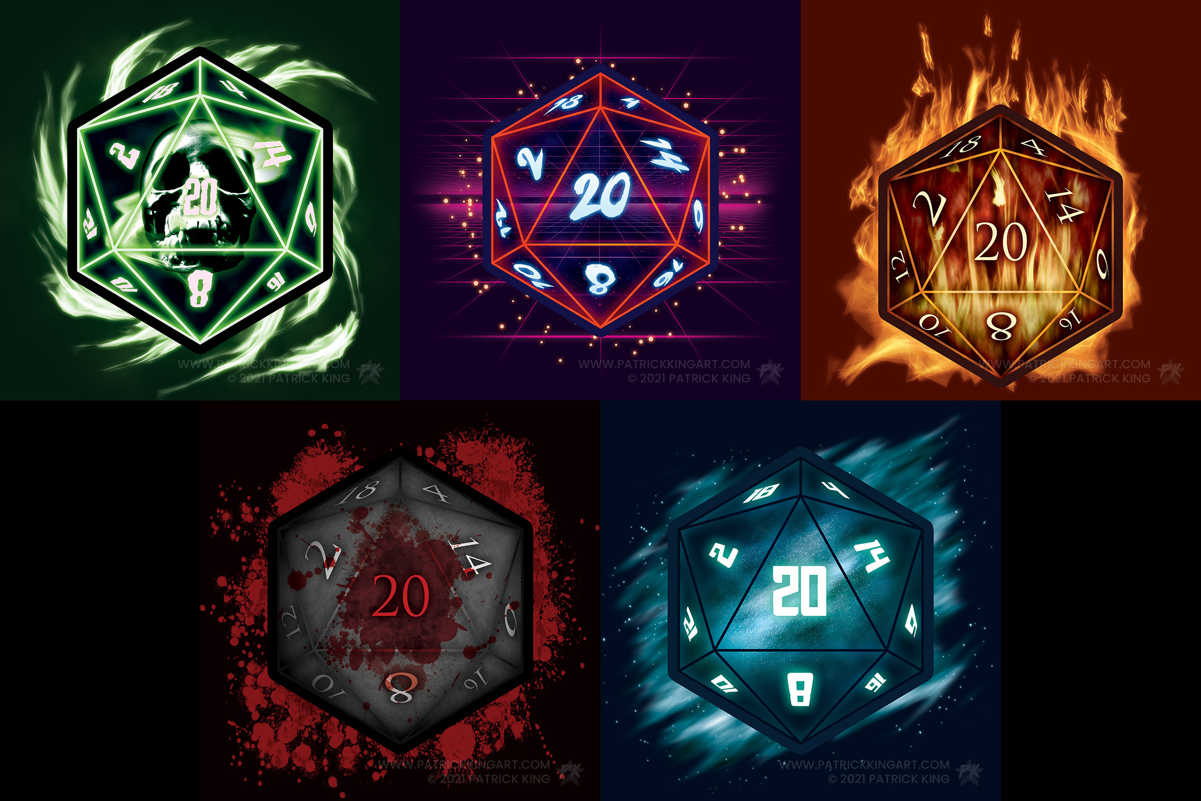 [OC] [ART] D20-Inspired Art | Scrolller