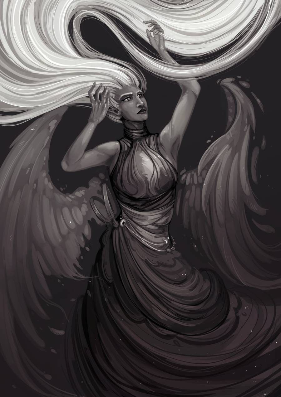 [OC] [Art] Dayna, Mystic Snow Elf | Scrolller