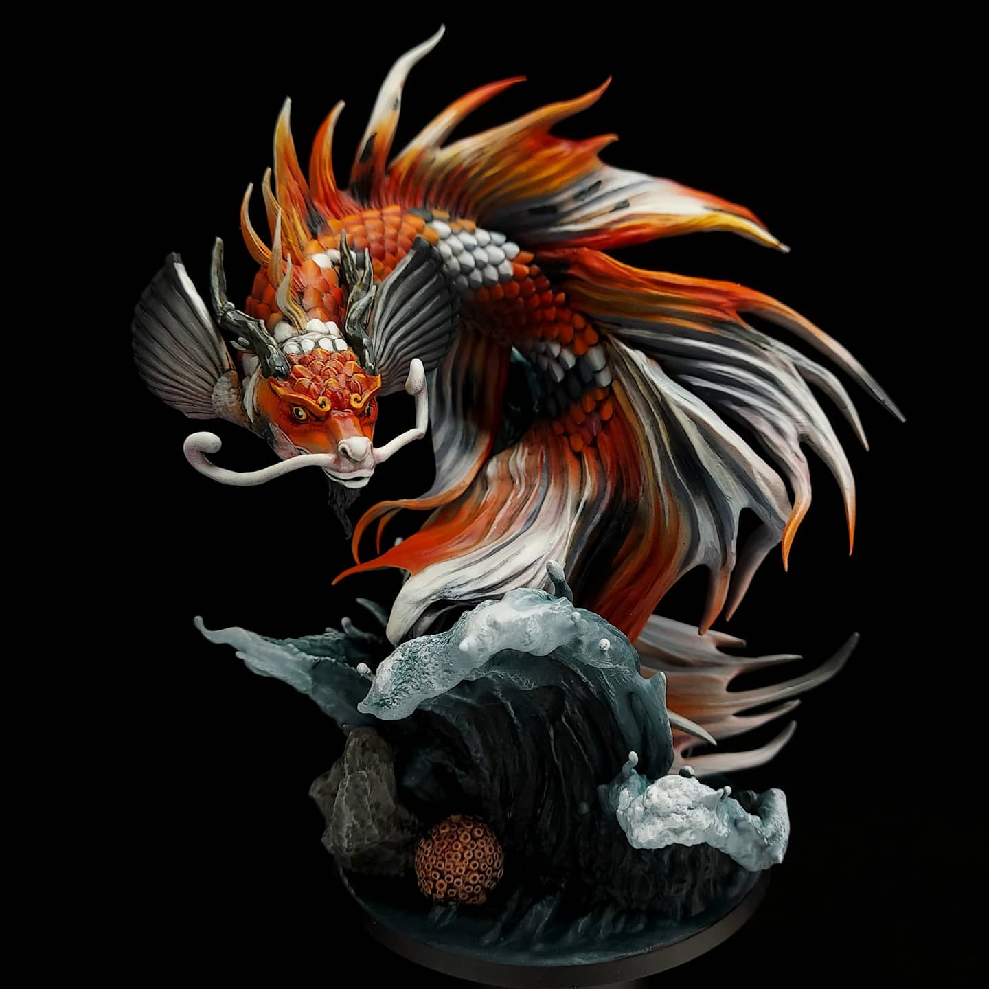 [OC] [Art] Dragon-Koi, an original creature for DnD | Scrolller