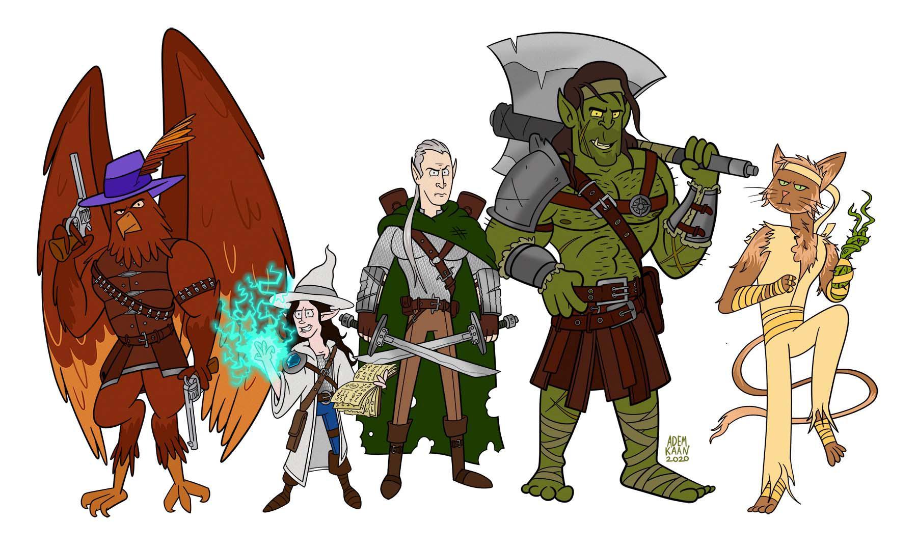 [OC][Art] Loved taking on an entire DnD Party! | Scrolller