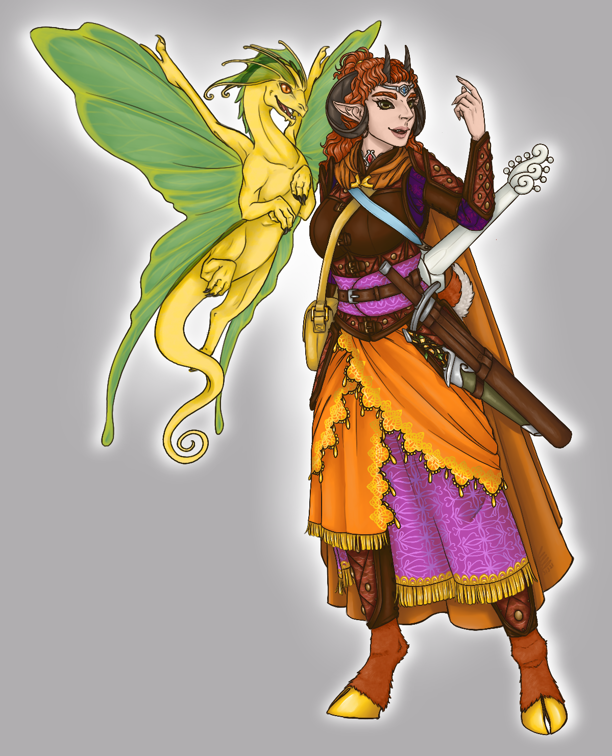 [OC][ART] Rhea, Archfey Warlock | Scrolller
