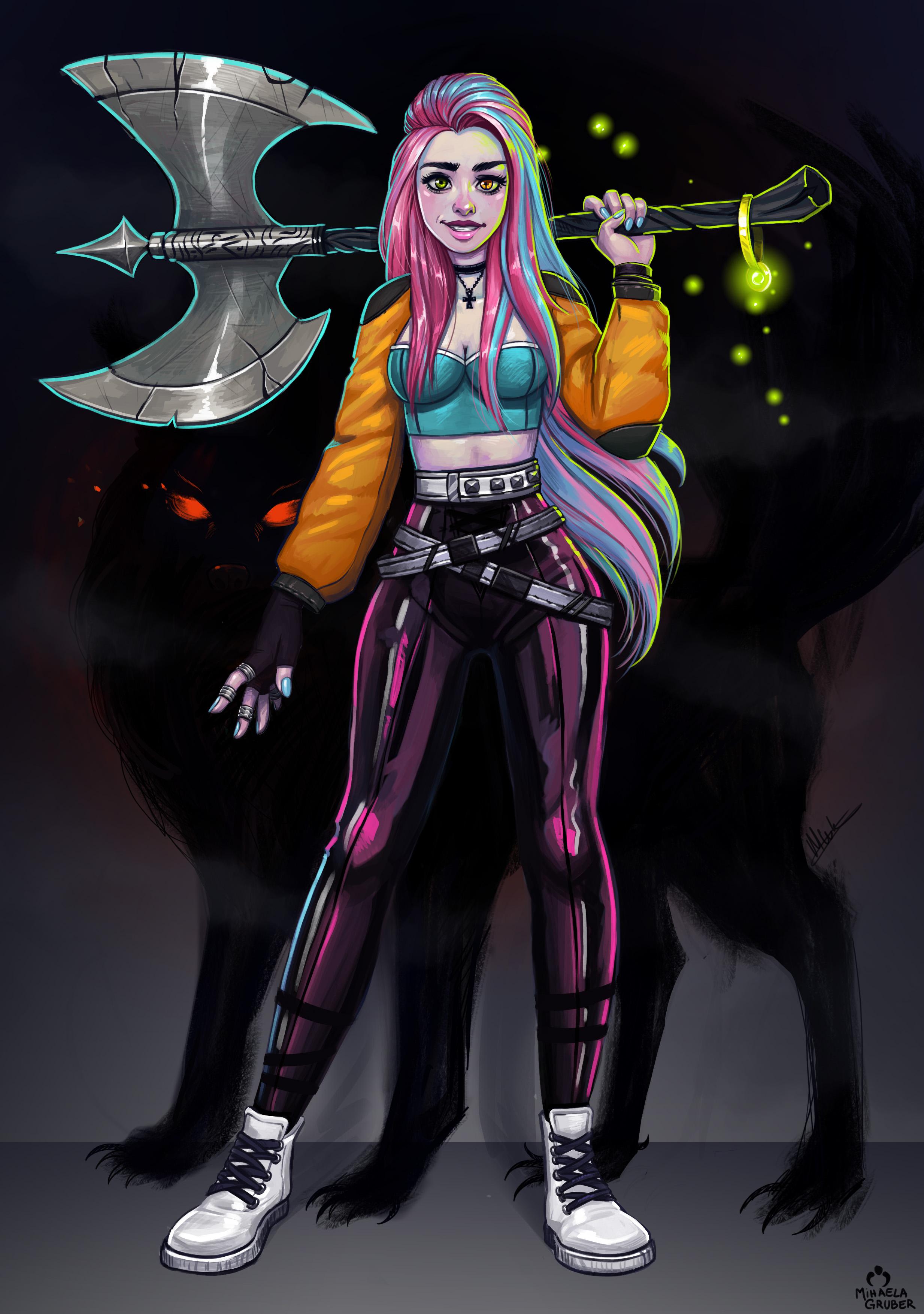 [OC] Banshee and the Charred Wolf by Mihaela Gruber | Scrolller