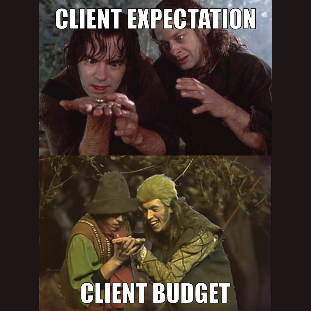 [OC] Client expectation vs client budget [LOTR] | Scrolller