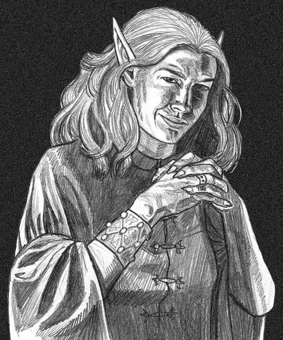 [OC] Dungeons and Dragons drawings by me "Half-Rakshasa" pencil on paper | Scrolller