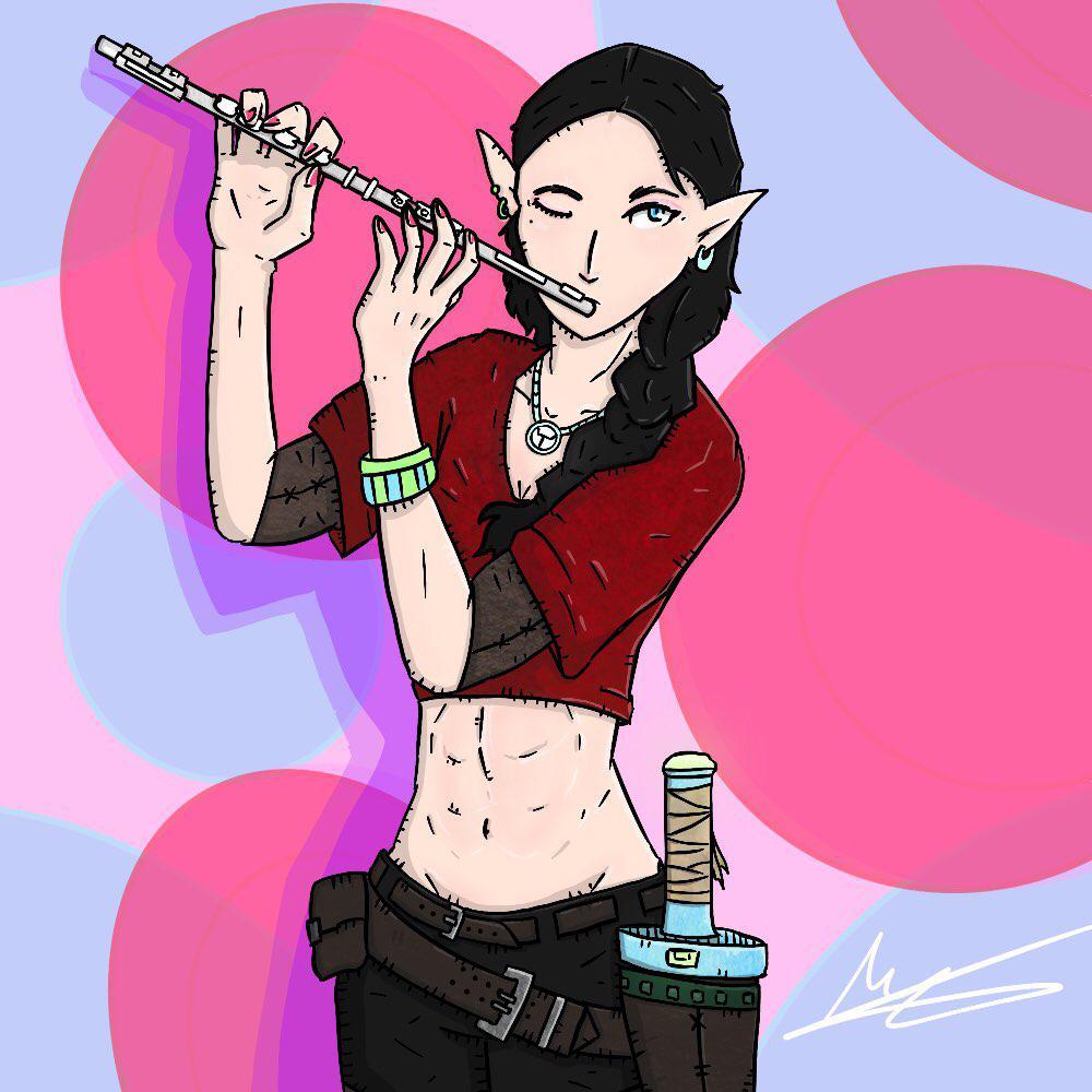 [OC] Elven Bard i did for a friend on our dnd discord server | Scrolller
