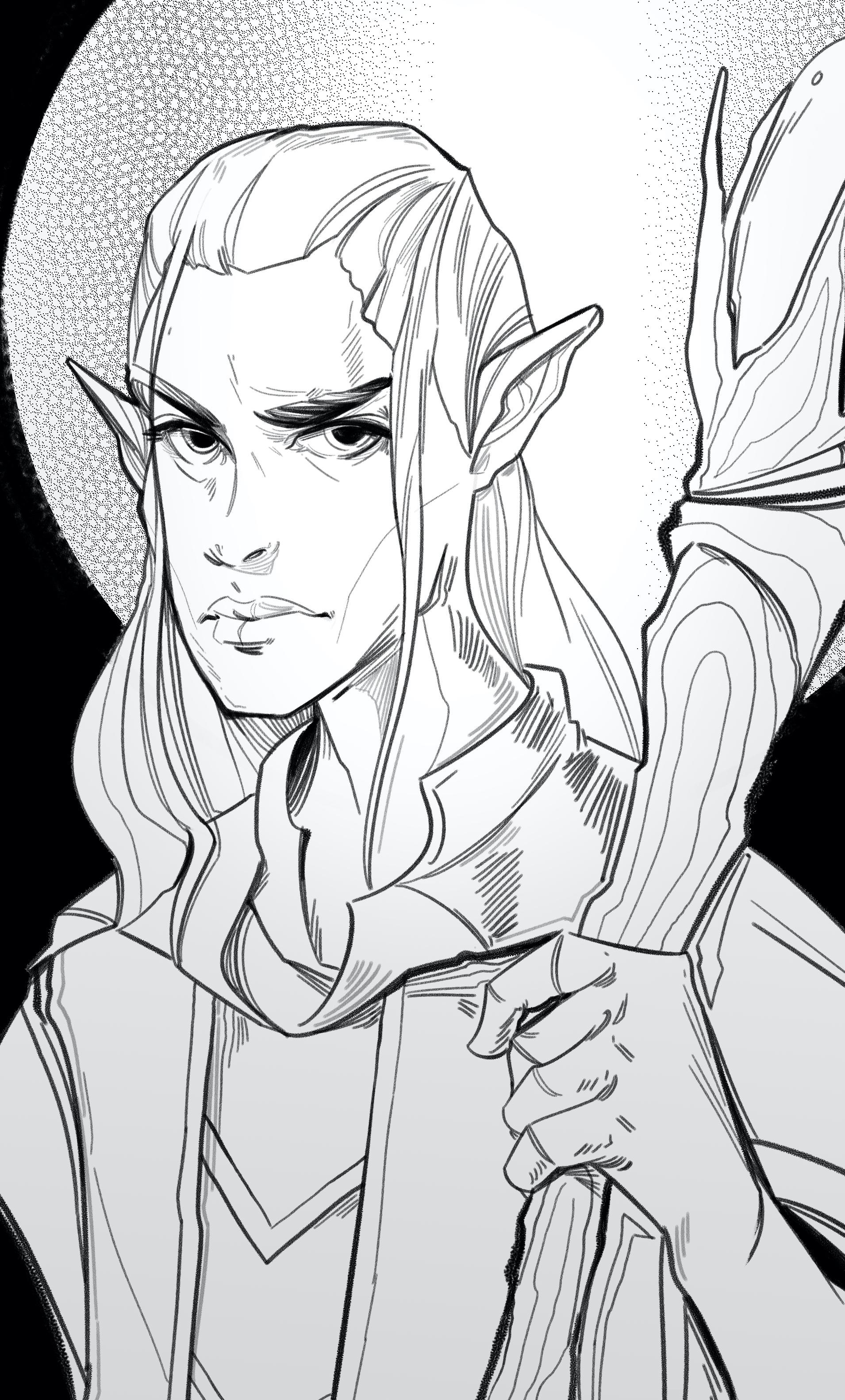 [OC] High-Elf Wizard (Open for Commissions!) | Scrolller