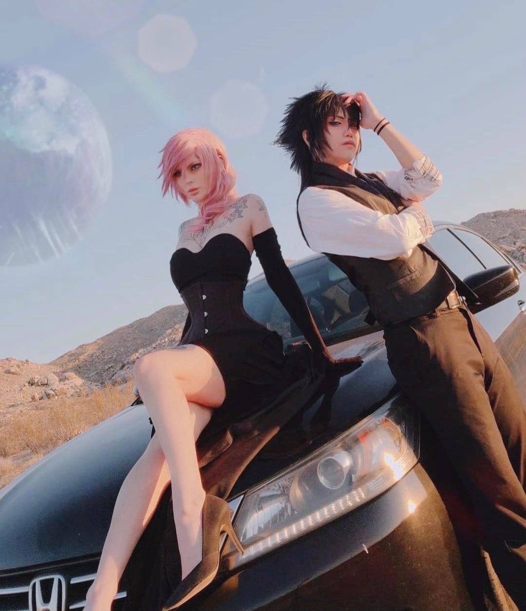 [OC] My fiancé and I did a shoot as Lightning and Noctis! | Scrolller