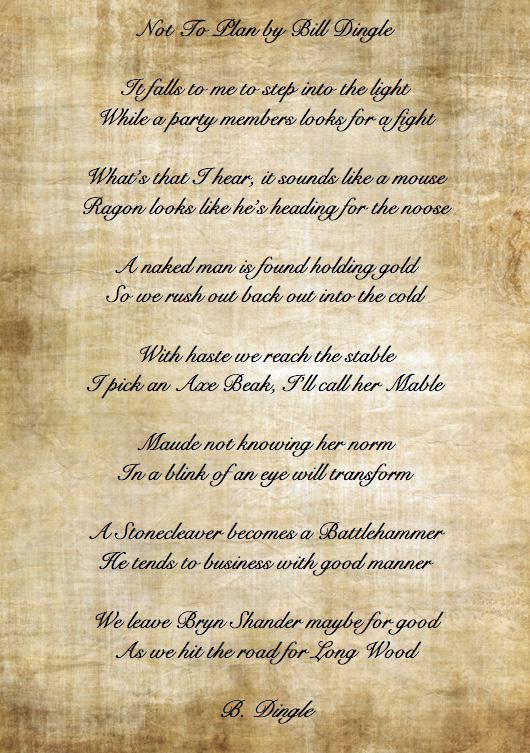 [OC] Not To Plan by famed Halfling poet laureate Bill Dingle | Scrolller