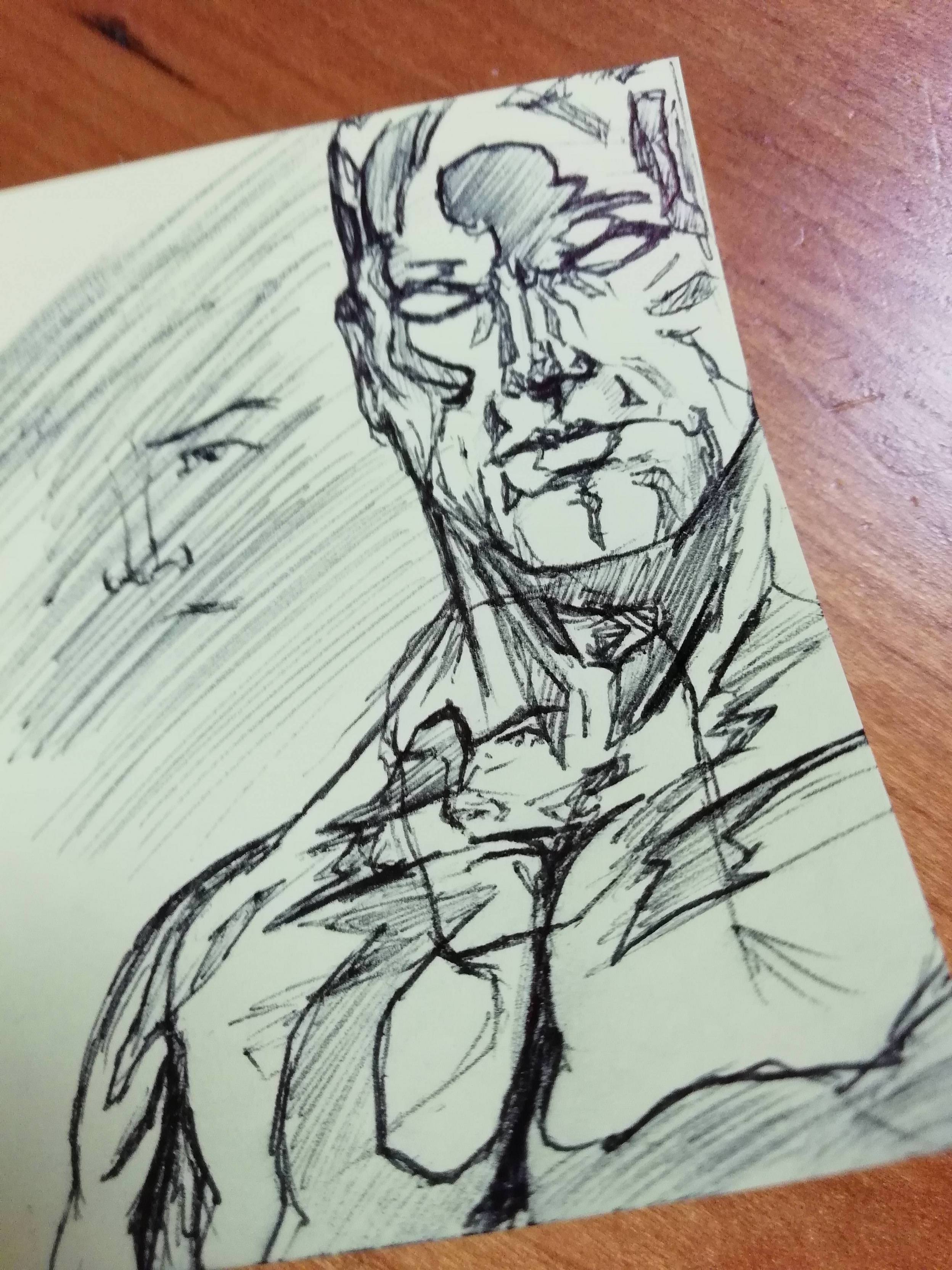 [OC] Silver Surfer on a post-it. Let me know what you think | Scrolller