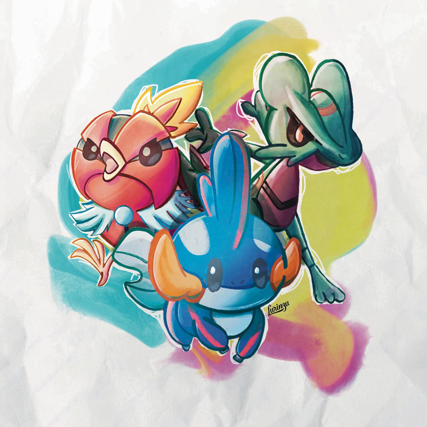 [OC] Weather trio and Hoenn starters fusion set | Scrolller
