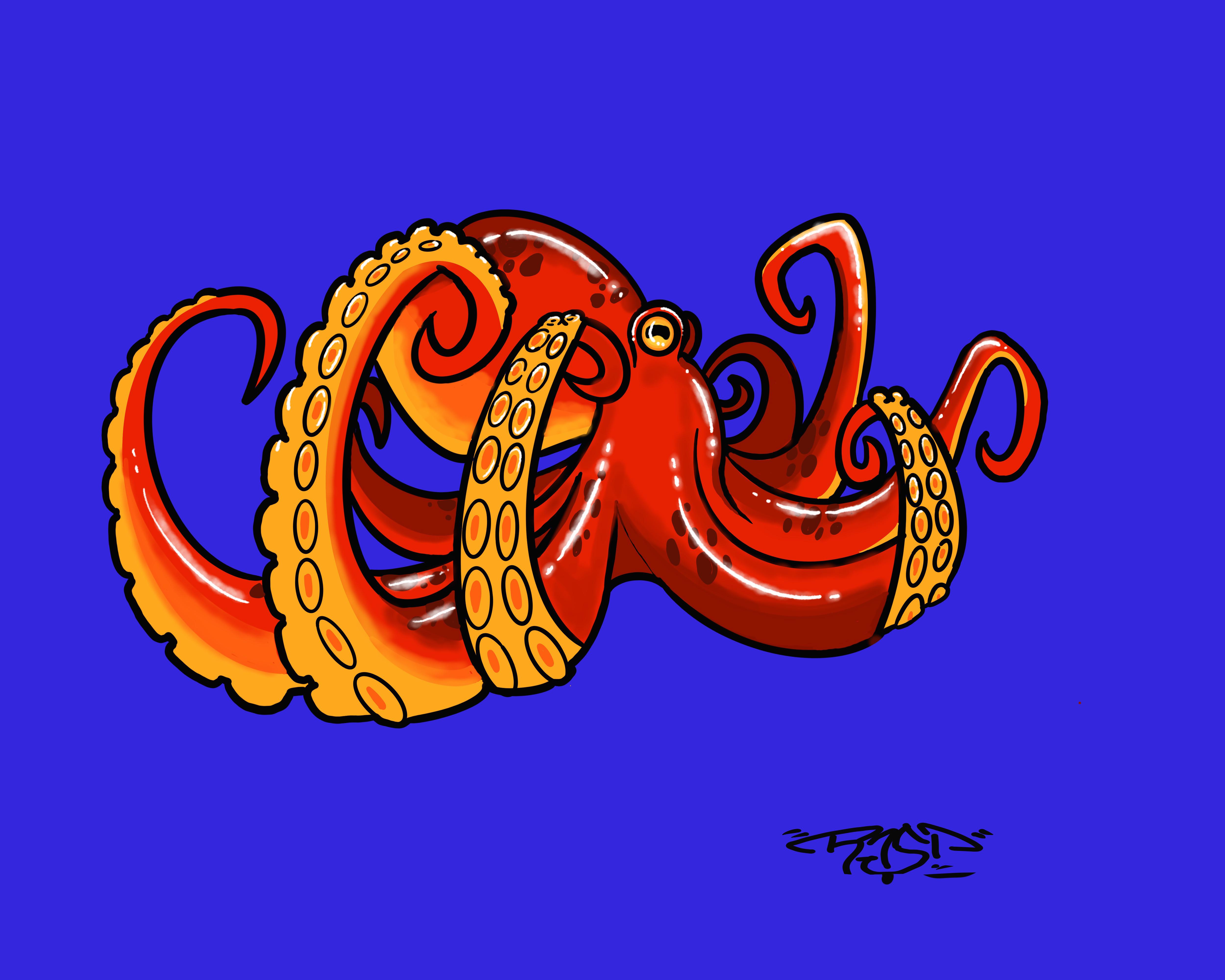 octopus, me, digital, 2020 | Scrolller